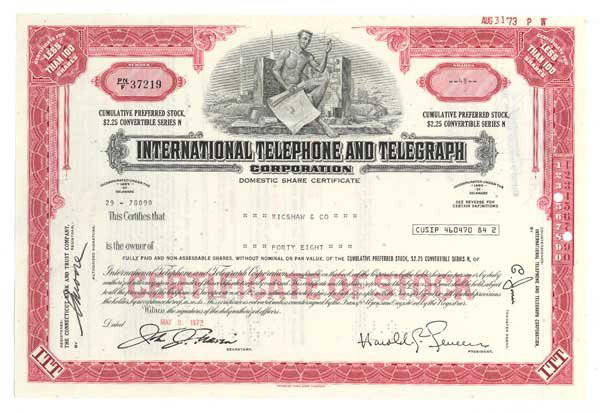 International Telephone And Telepgraph