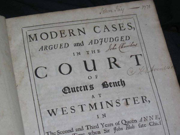 John Jay Signed Book From His Library