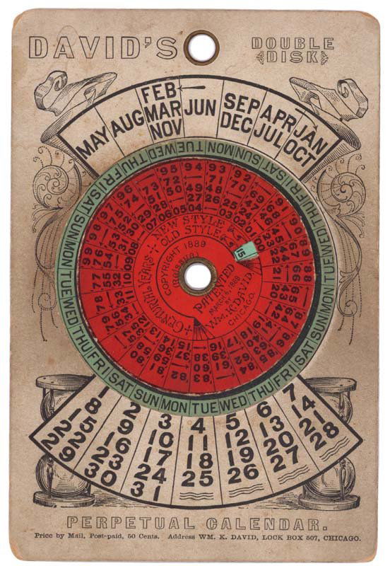 657: DAVID'S DOUBLE DISK PERPETUAL CALENDAR - Feb 28, 2009 | Scott J ...