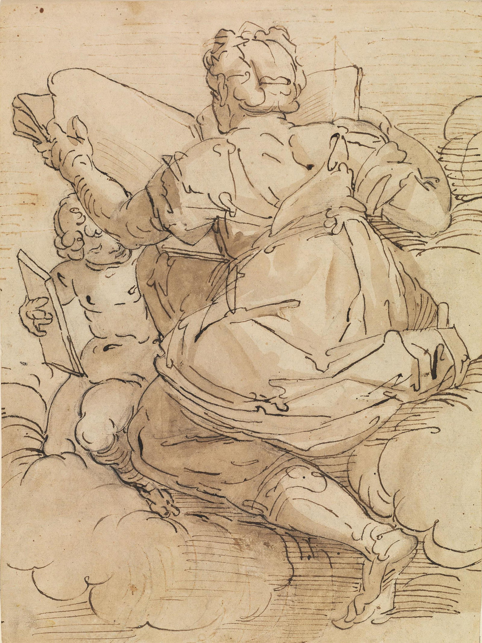 Seguace Di Luca Cambiaso, Sec. Xvii Sibilla Matita
