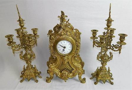 Imperial Clock & Candelabras, Italy