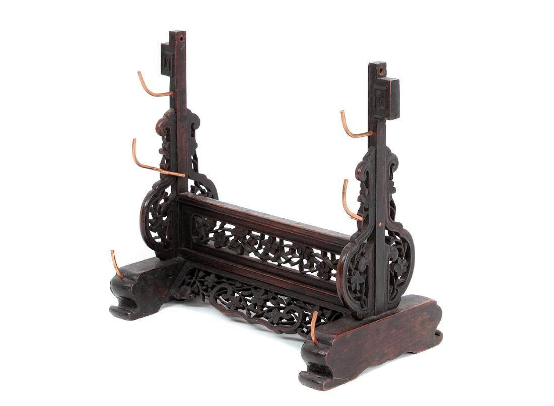 ANTIQUE CHINESE SWORD STAND, 19TH C.
