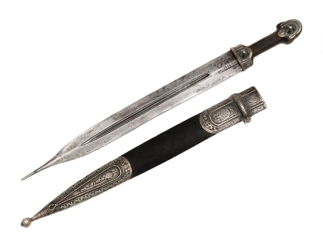 RARE CAUCASIAN (CHECHEN) ARMOR PIERCING DAGGER, 19TH C.