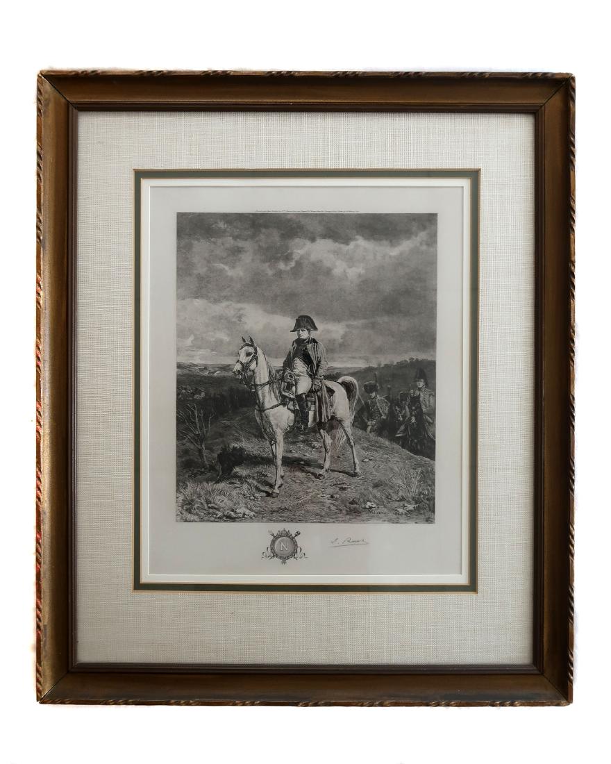 FRENCH LITHOGRAPH OF NAPOLEON IN 1814