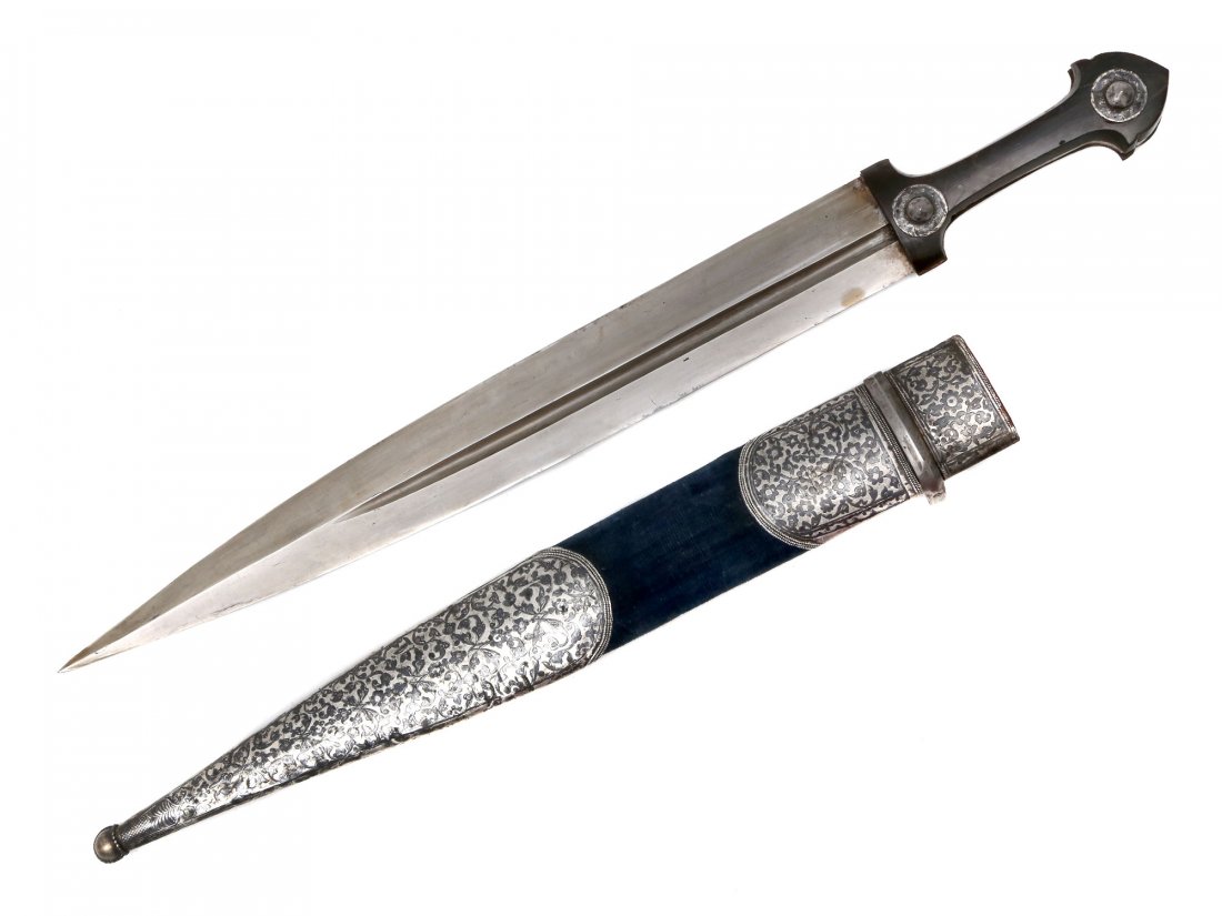 SILVER MOUNTED CAUCASIAN ARMENIAN DAGGER, 19TH C.