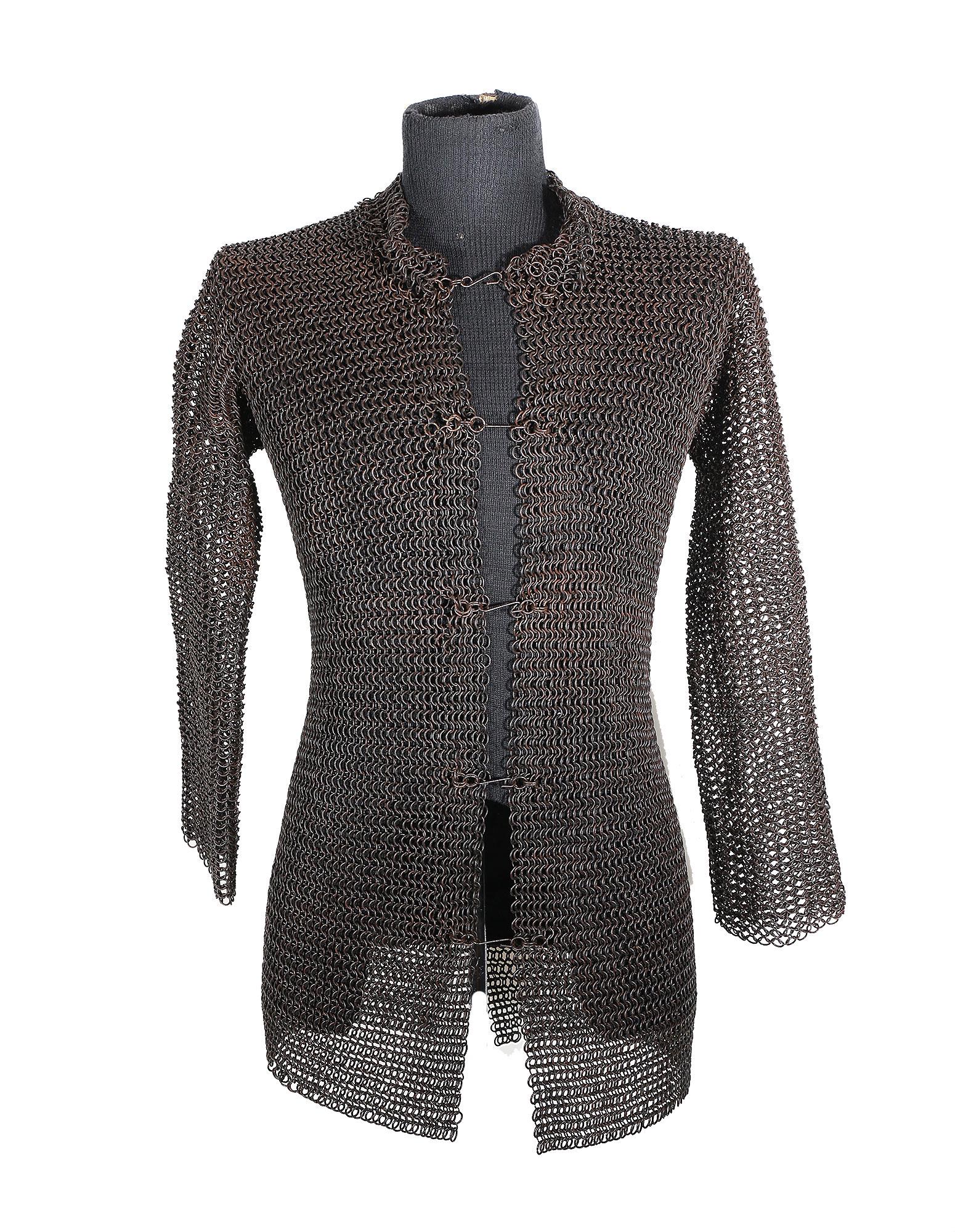 For Auction: A RIVETED ISLAMIC PERSIAN CHAIN MAIL SHIRT, 18 C. (#0248 ...