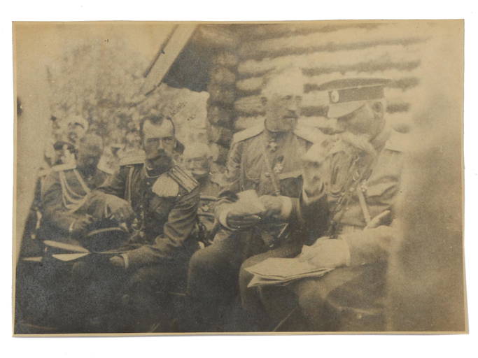 A Russian Photo Of Nicholas Ii & Grand Duke Wwi