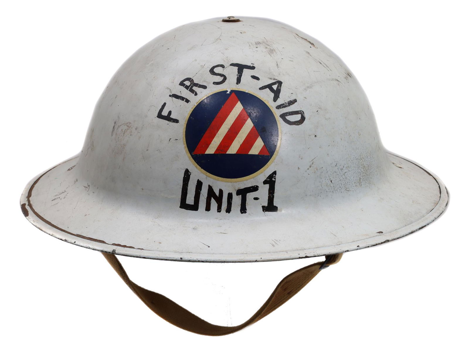 Ww2 Us Auxiliary Air Raid Warden Helmet