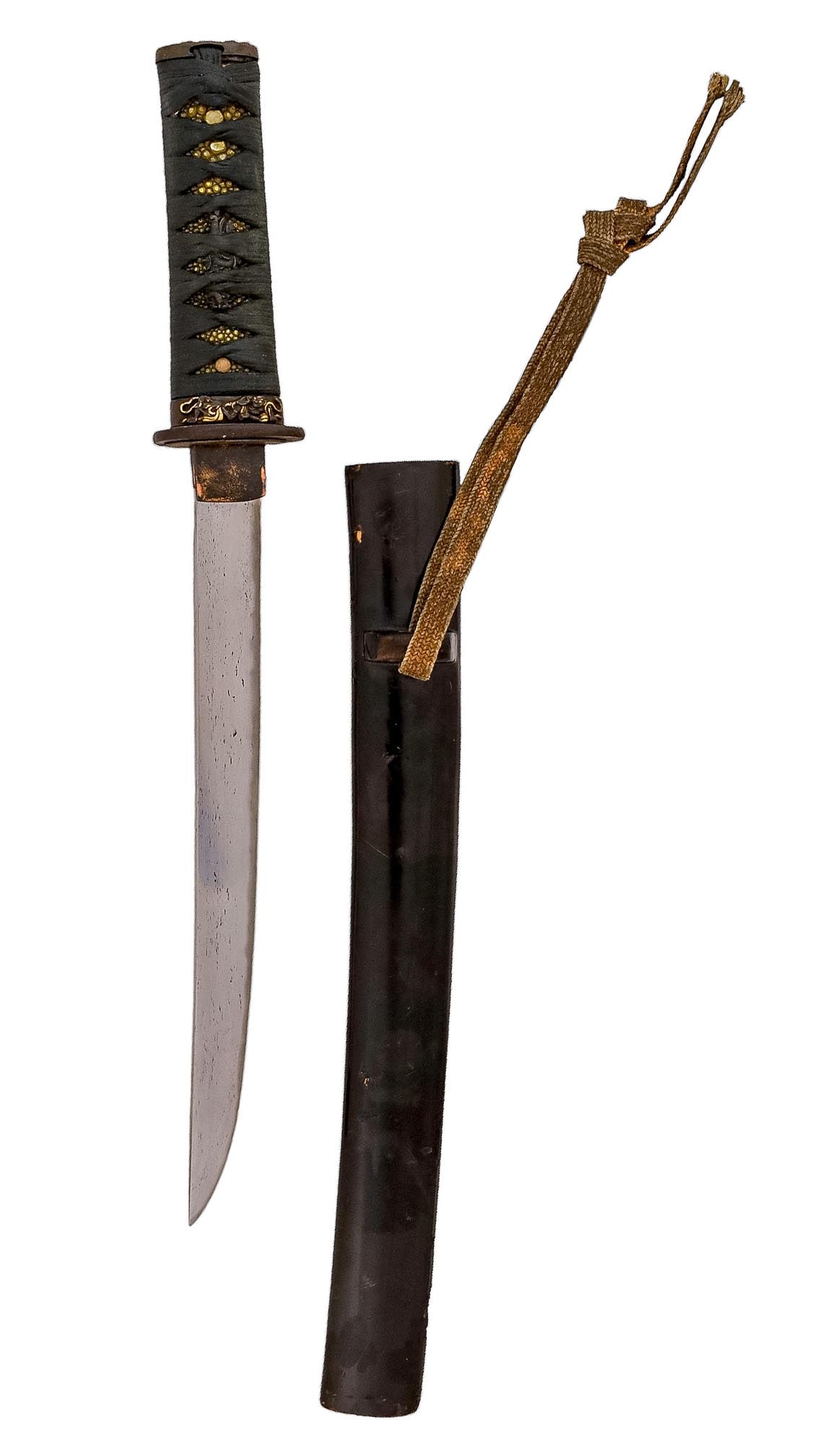 A Signed Japanese Tanto With Dragon Menuli Auction