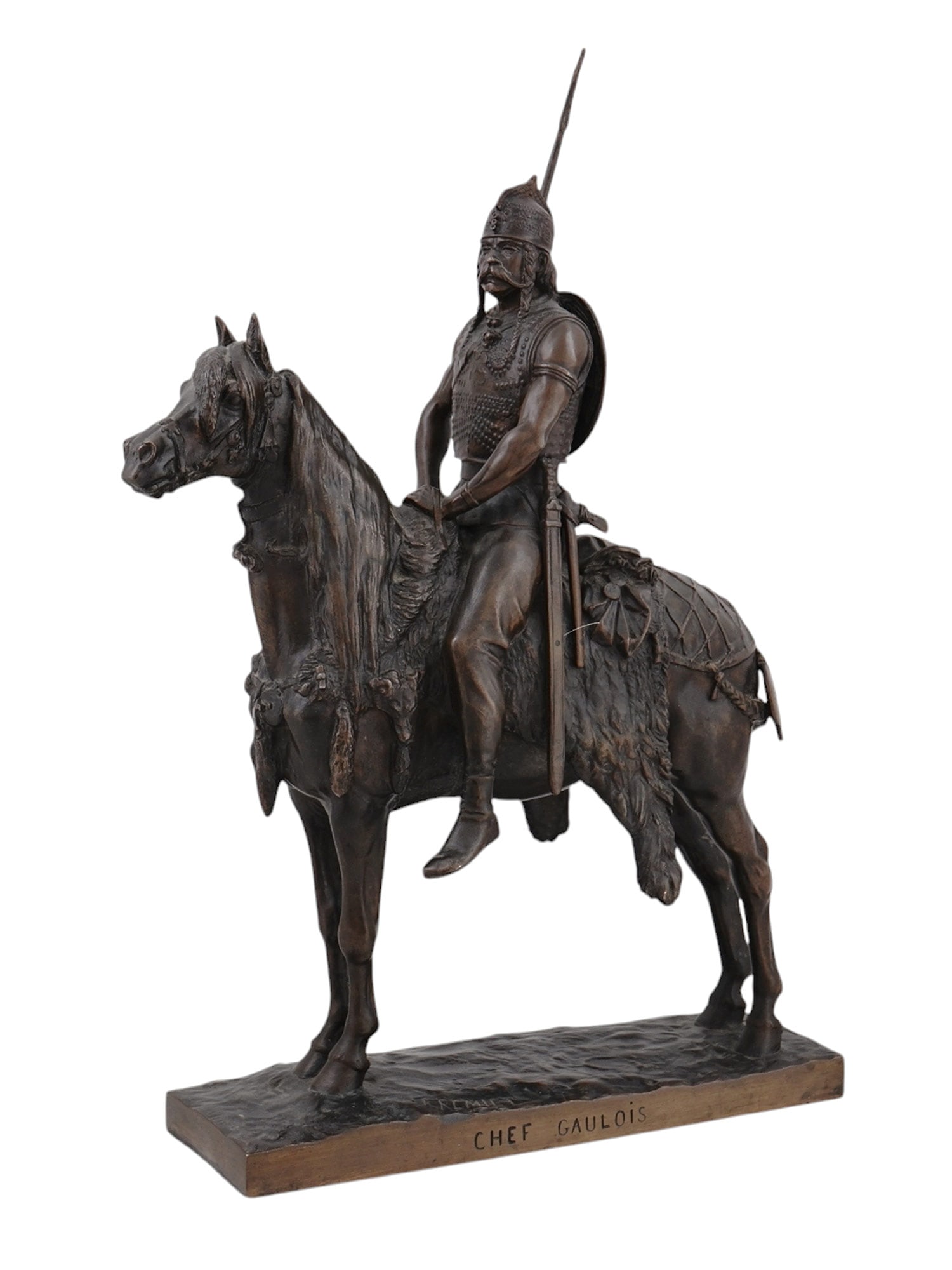 A Bronze Sculpture Of A Gaulic Chief Auction