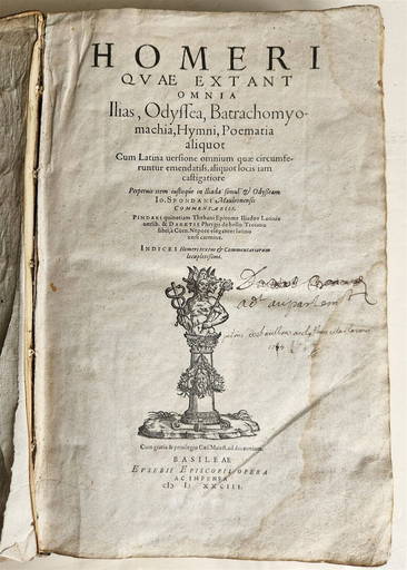 1583 Homer Iliad & Odyssey 16th Century Folio Antique Scarce In Greek ...