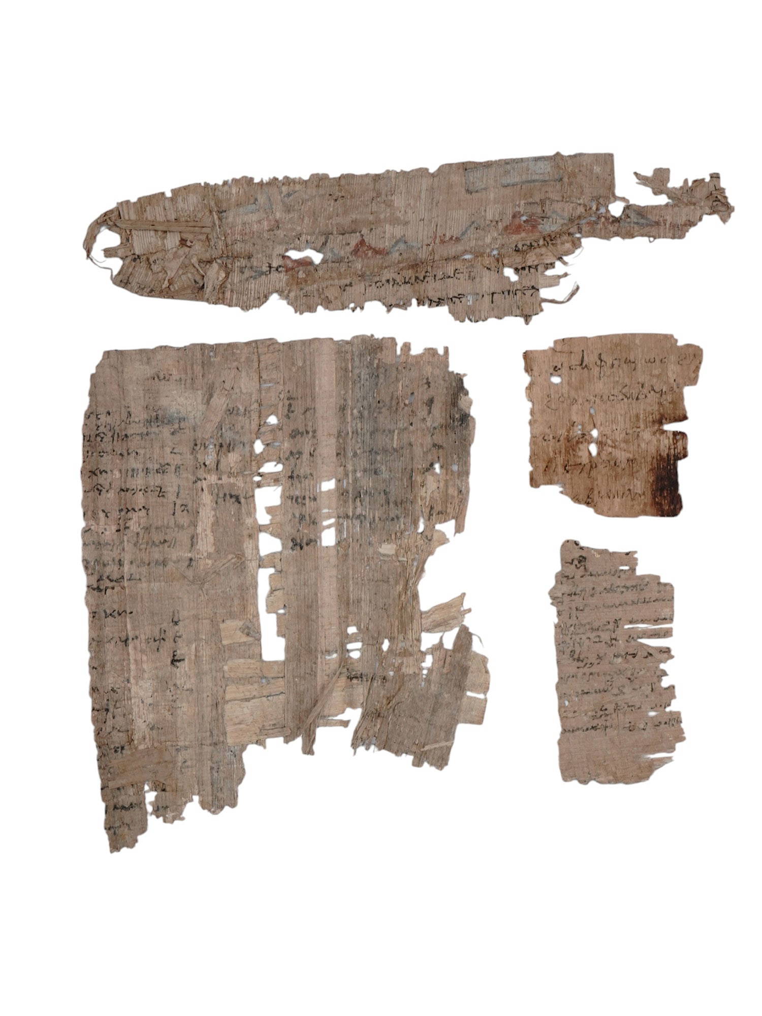 A Lot Of Ancient Papyrus Fragments, Coptic Magical Papyri, C. 300-500 ...