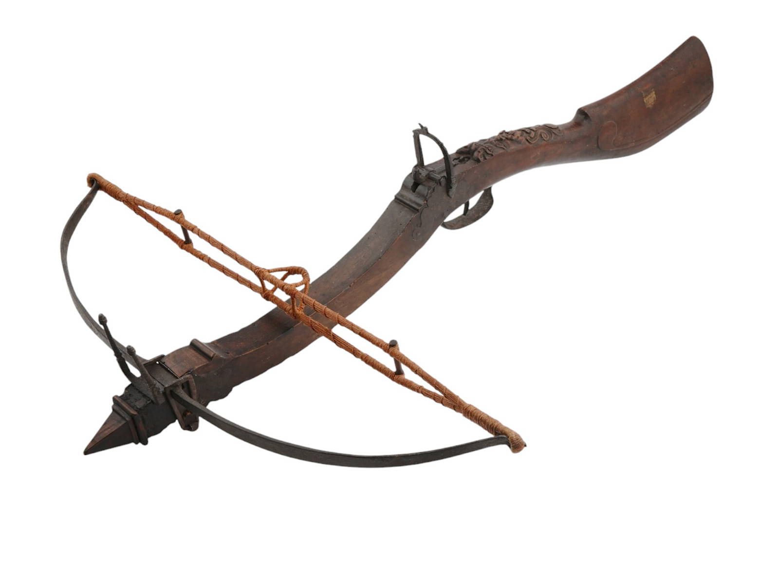 An Italian Stonebow With Carved Wood Stock, Late 17th Or Early 18th ...