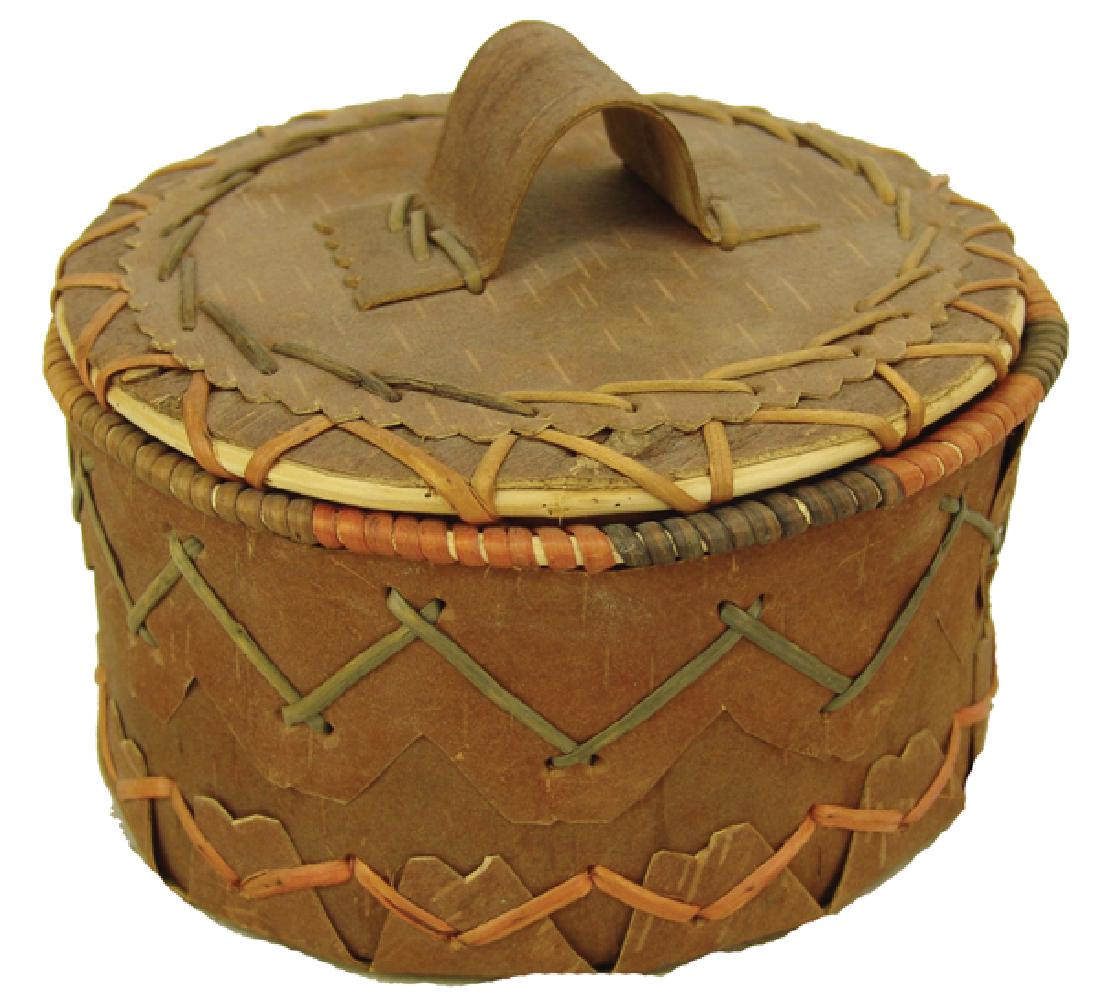 Cree Birch Bark Basket - Mar 16, 2019 | Allard Auctions Inc. in AZ