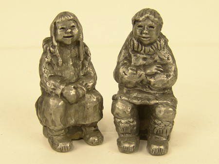 2 Eskimo Figurines C. Alan Johnson