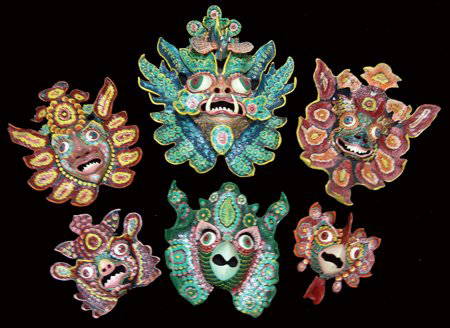 6 Peruvian Masks
