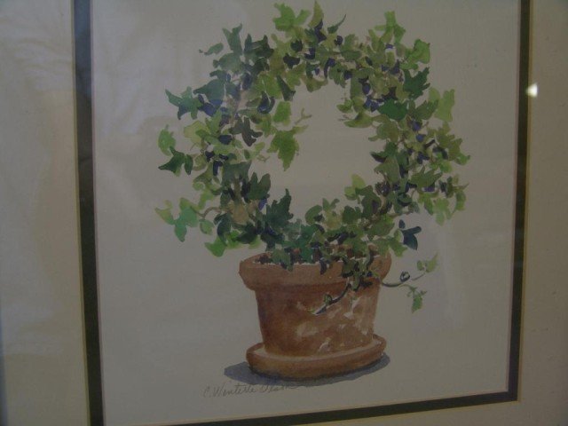 Watercolor - C. Winterle Olson : Lot 498