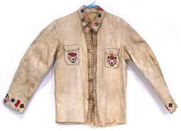 Inuit Beaded Moose Hide & Velvet Jacket - Mar 08, 2015 | Schwenke ...