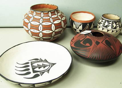 5 Southwest Indian Pots