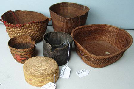 6 Indian Baskets