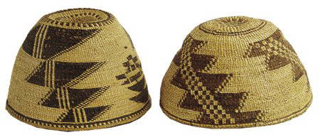 2 Klamath/modoc Basketry Hats