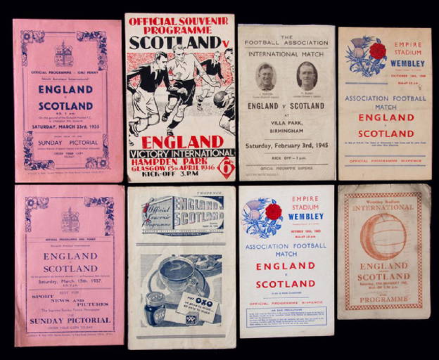 Eight England V Scotland International Football