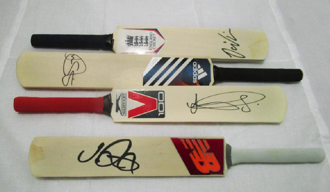 A Group Of Four Mini-bats Signed By The Current England - May 21, 2018 ...