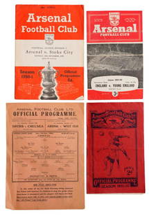 A Large Collection Of Arsenal Programmes,