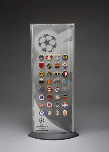 A Uefa Champions League Commemorative Club Pin Set