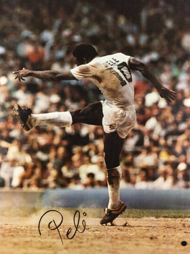 Pele signed large and impressive colour New York Cosmos - Jun 04, 2019 ...