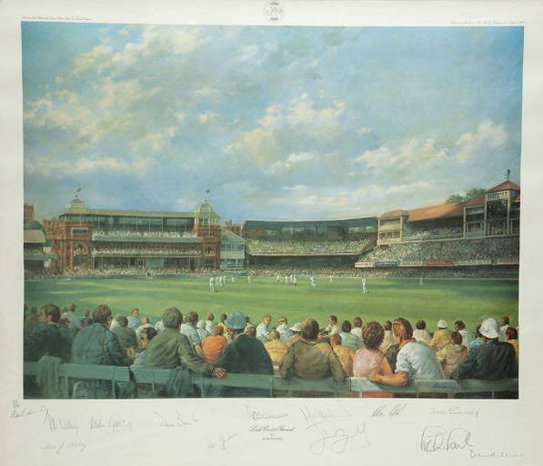Two Signed Limited Edition Cricket Prints, An Ala