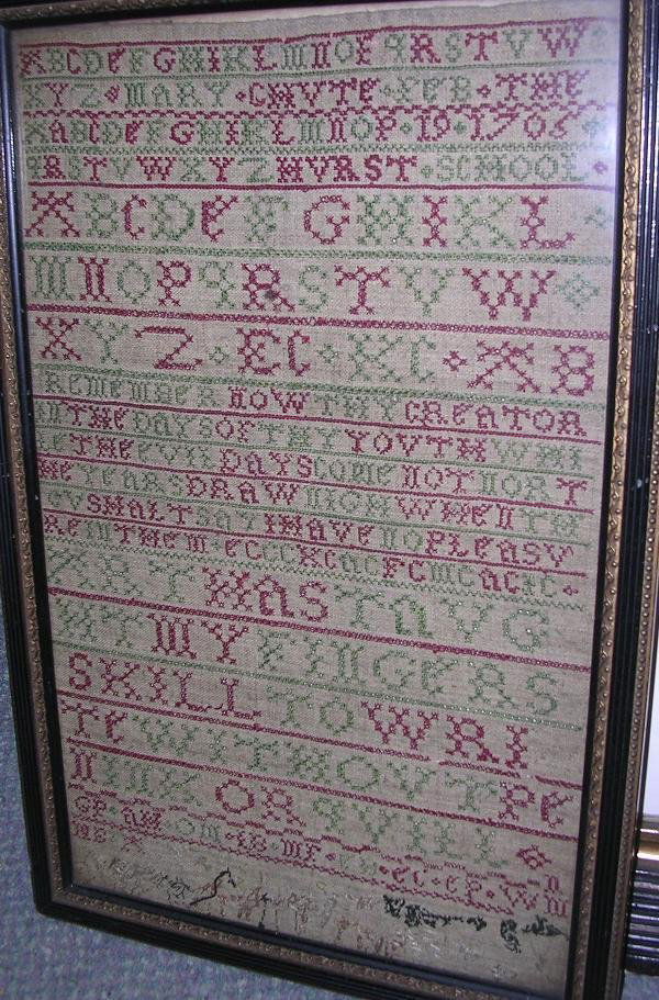 An 18th Century Alphabet Sampler