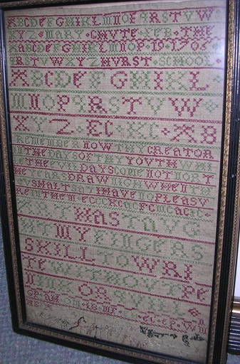 An 18th Century Alphabet Sampler