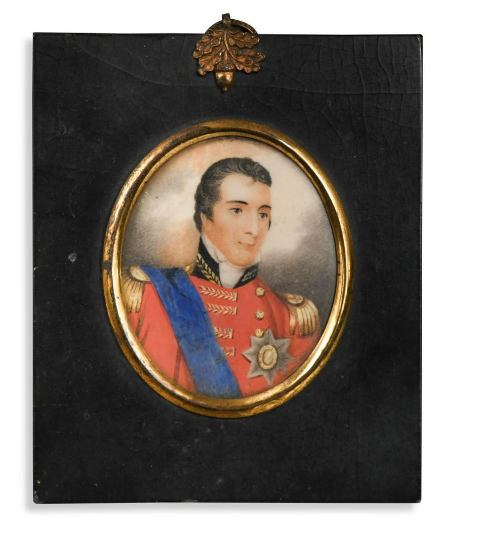 Follower Of Robert Home Portrait Miniature Of Major General Sir Arthur ...
