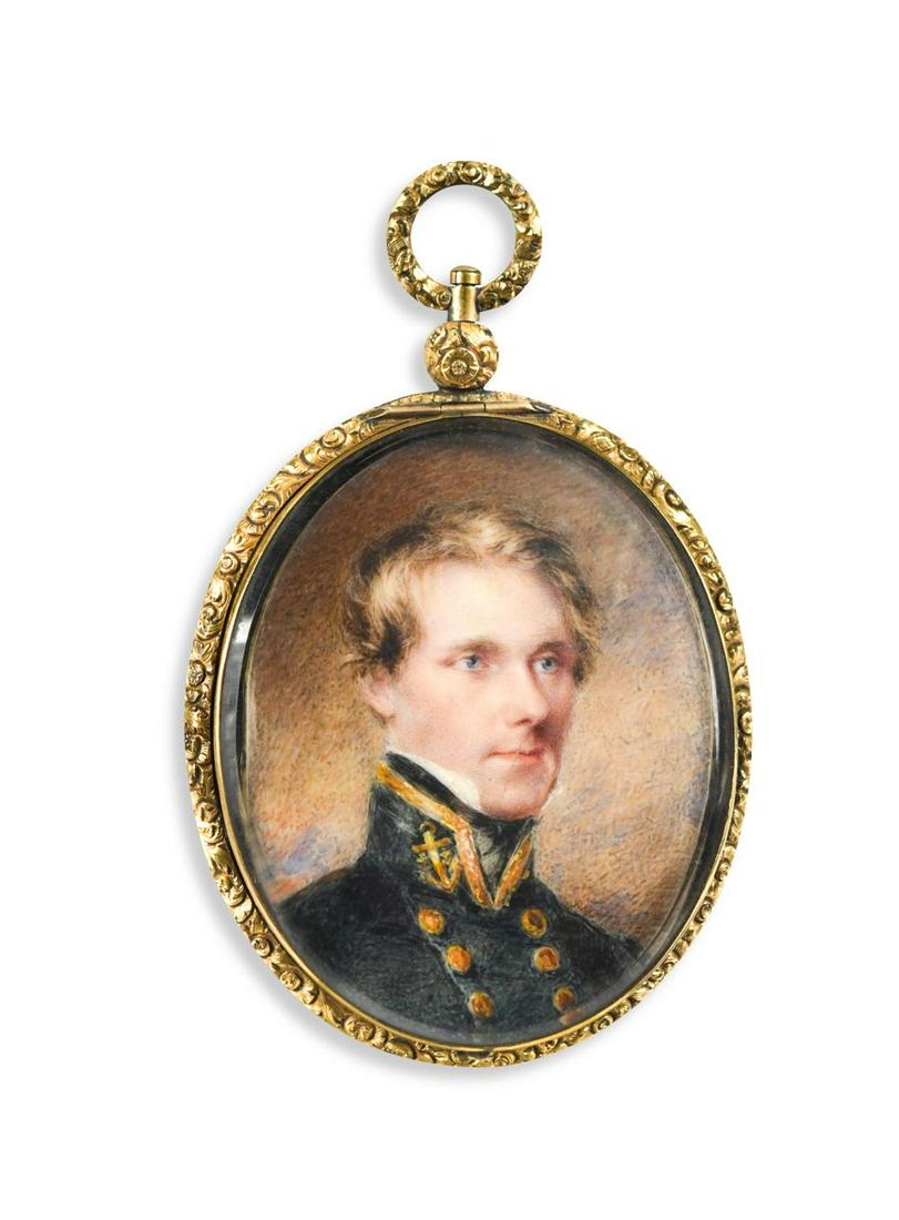 Richard Woodman (1784-1859) Portrait Miniature Of Hammel Ingold Strutt ...