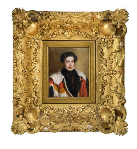 Henry Collen (1798 1879) Portrait Miniature Of John Fitzgibbon, 2nd ...