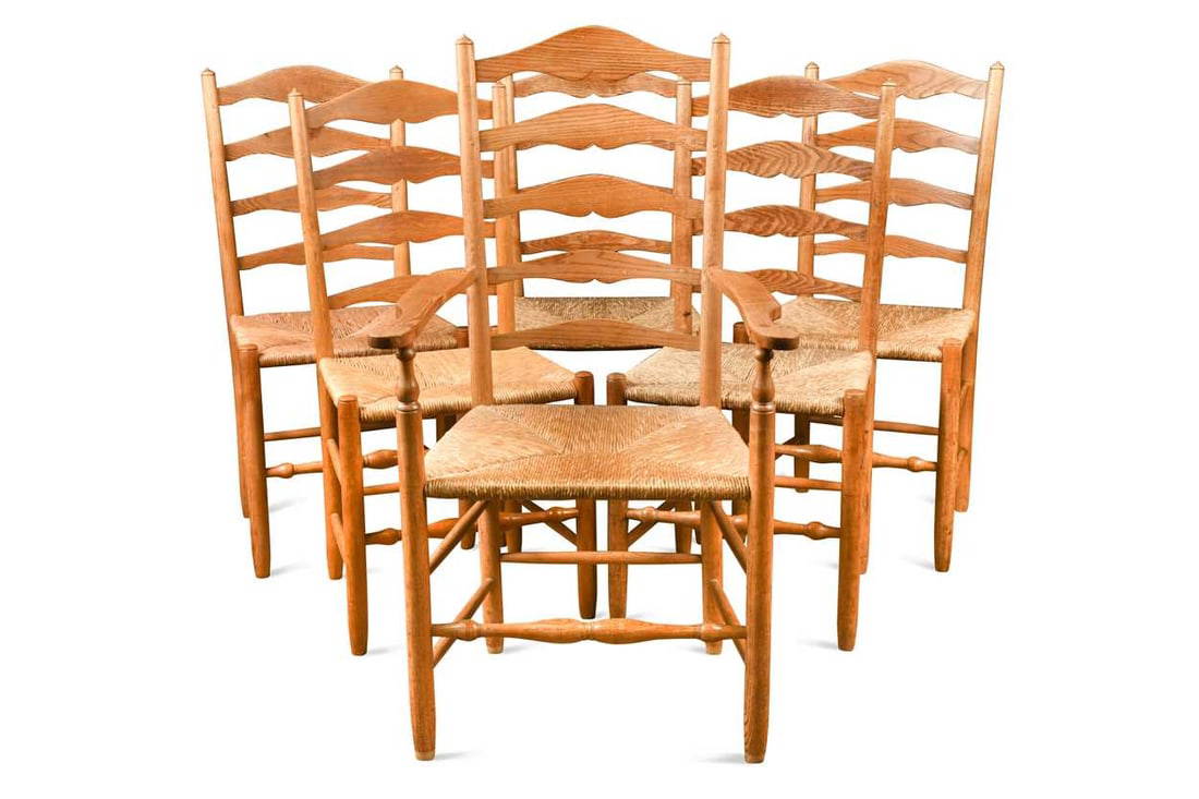 Edward Gardiner After Ernest Gimson (1864-1912), A Set Of Six Ash ...