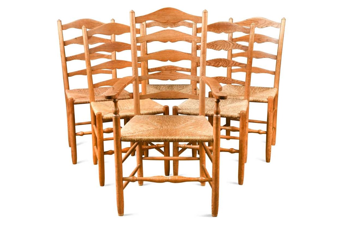 Edward Gardiner After Ernest Gimson (1864-1912), A Set Of Six Ash ...