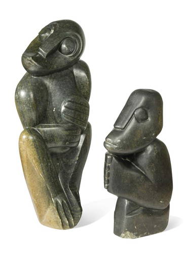 Two Mozambican Hardstone Sculptures,