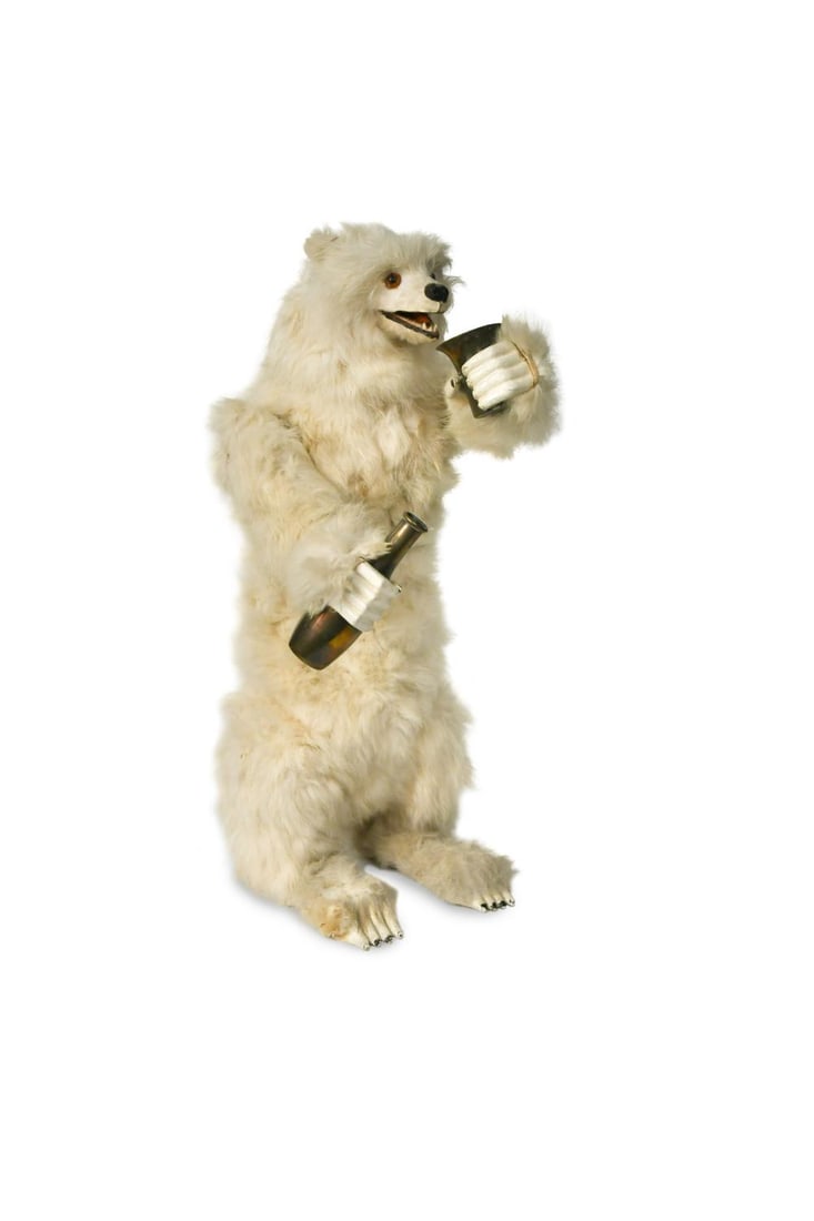 A Roullet & Decamps Musical Drinking Polar Bear Automaton, Early 20th ...