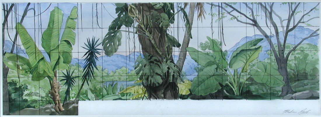 Graham Rust (British, b.1942) - The Jungle Wall, Fronti