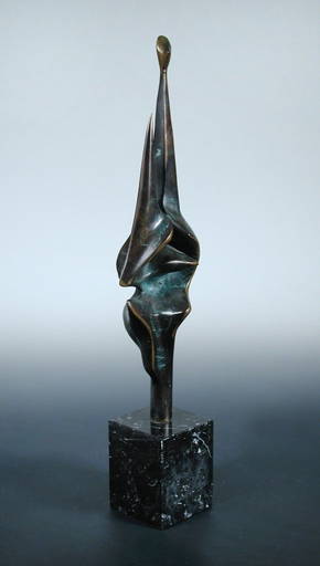A Contemporary Abstract Bronze, Signed Nacho,