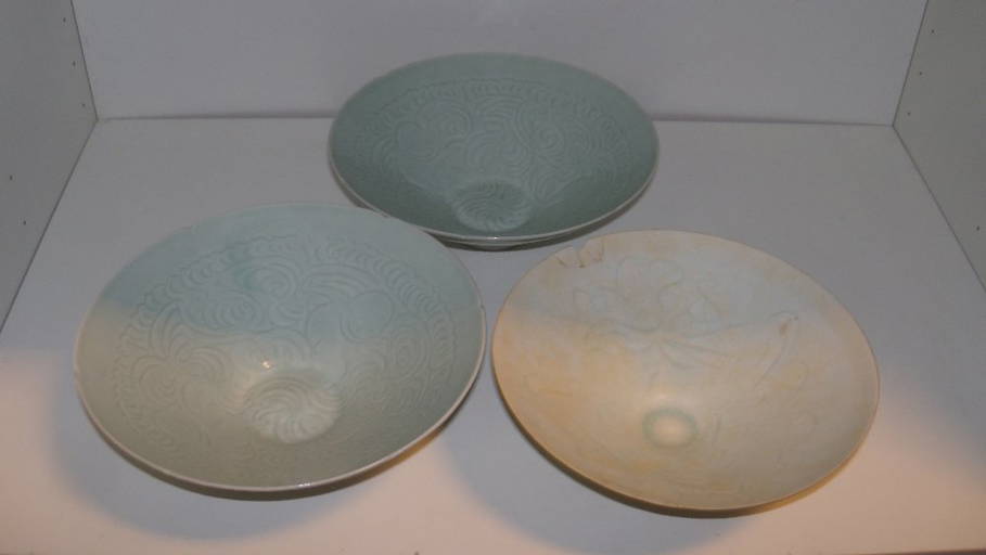 A Song Dynasty Ying Qing Bowl And A Pair Later,
