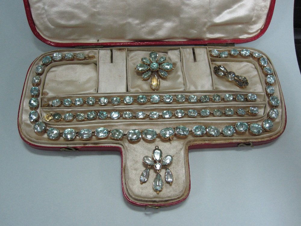 A Georgian pale blue paste parure in fitted case, - Nov 26, 2014 ...