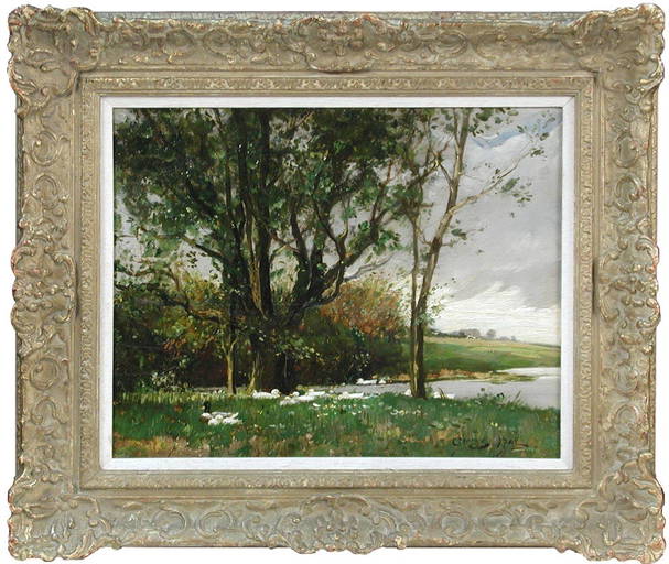 George Neil (scottish, 20th Century) Ducks In A