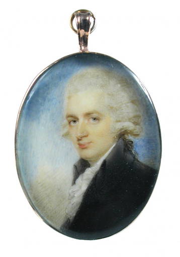 Edward Miles (british, 1752 1828) Portrait Miniature Of