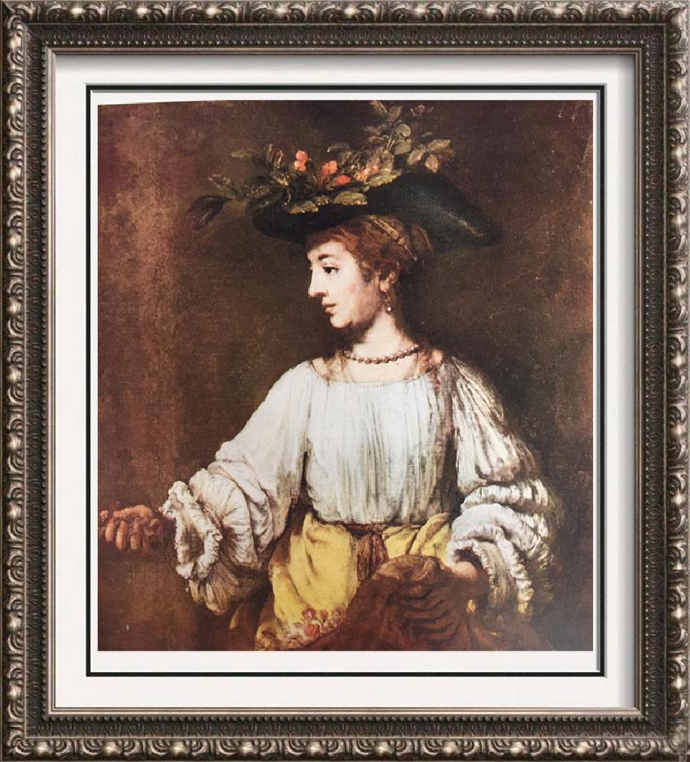 Rembrandt Flora c,1650 Fine Art Print Signed in Plate