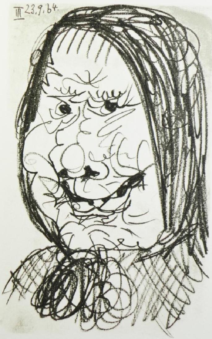 PABLO PICASSO - LITHOGRAPH LINE DRAWING