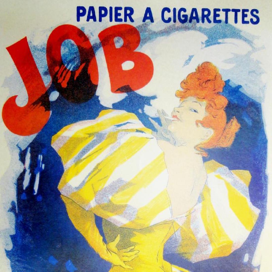 Job Cigarettes Antique Poster Rare Reproduction Huge