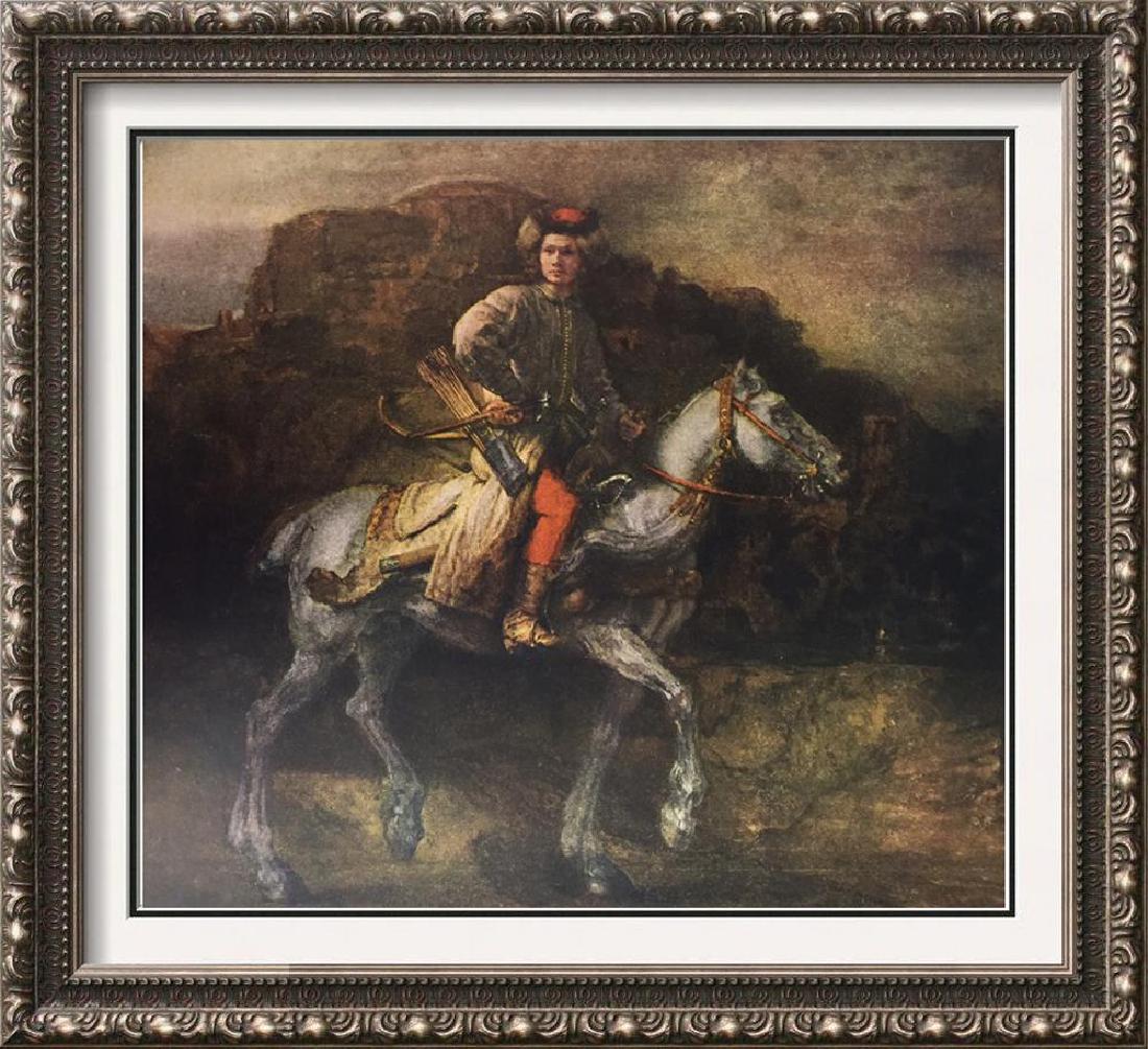 Rembrandt The Polish Rider c.1655 Fine Art Print Signed